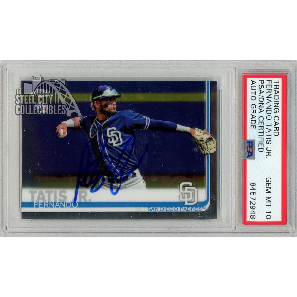 Fernando Tatis Jr 2019 Topps Chrome Autograph Rookie Card #203 PSA/DNA ...