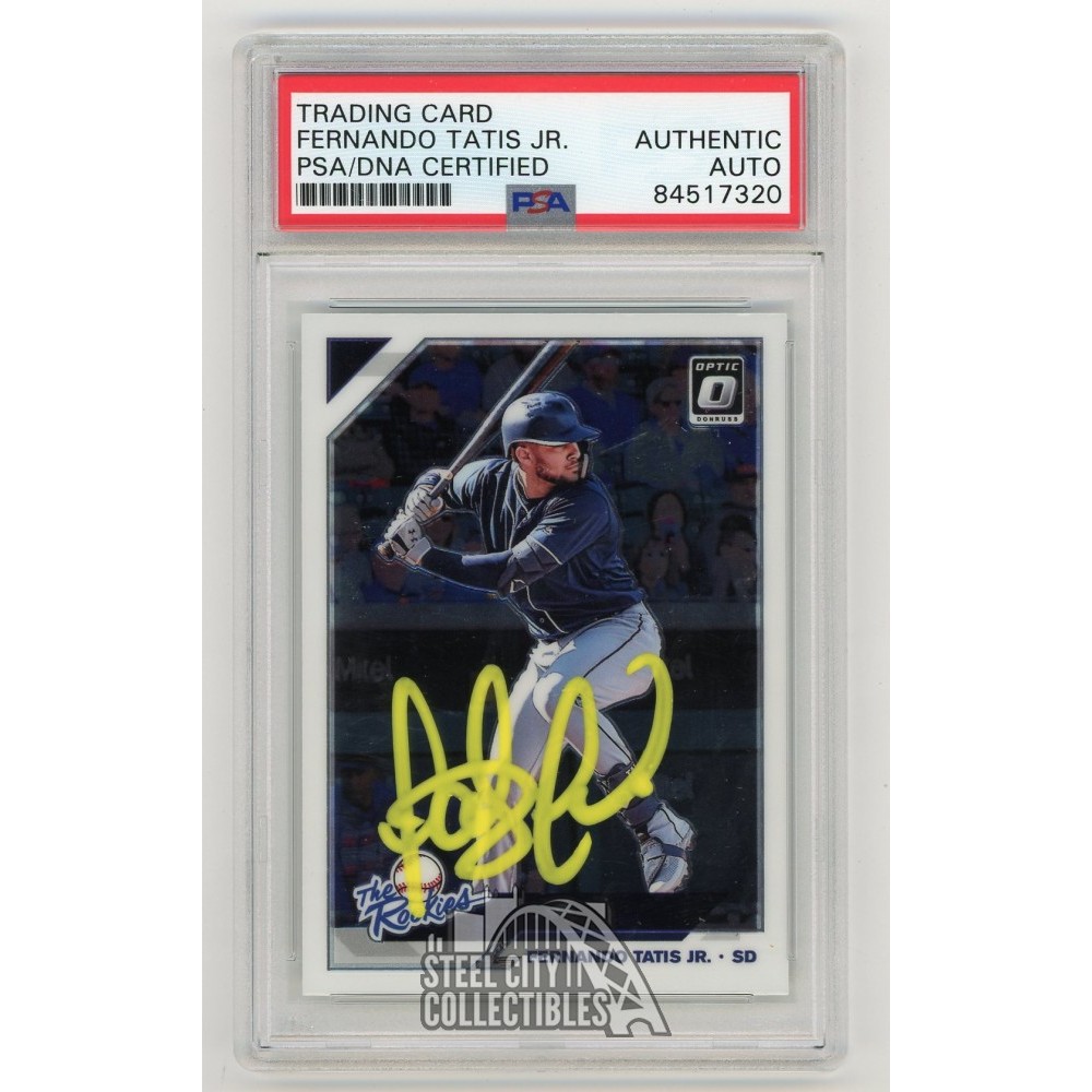 Fernando Tatis Jr 2019 Donruss Optic Baseball Autographed Card #TR-13 ...