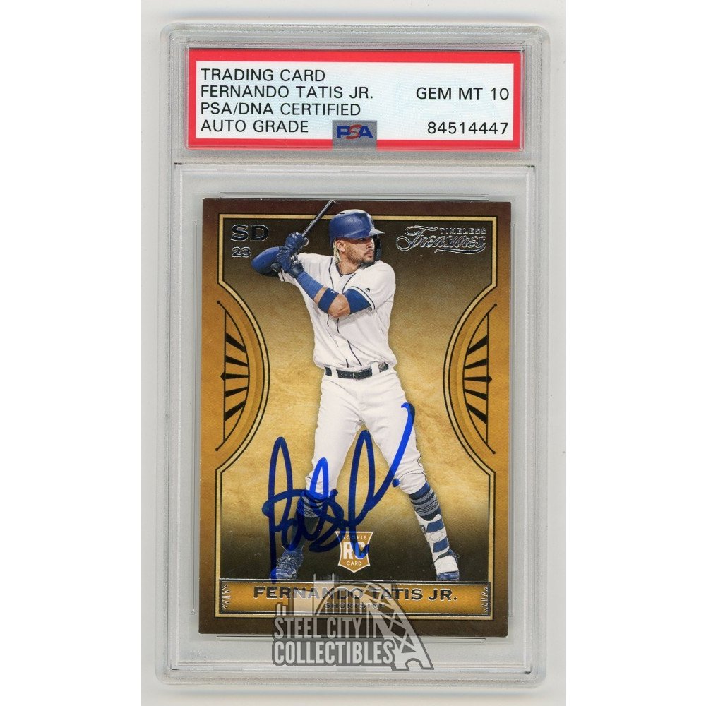 Fernando Tatis Jr 2019 Timeless Treasures Autographed Rookie RC Card #3 ...