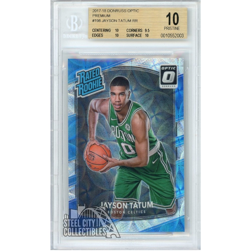 Jayson Tatum 2017-18 Panini Donruss Optic Premium Rookie Card /249 #198 ...