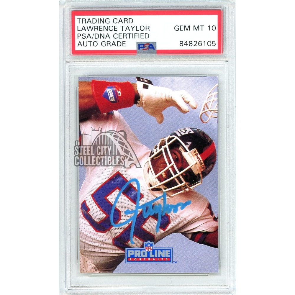Lawrence Taylor 1991 Pro Line Autograph Card #234 PSA/DNA 10 (Light ...