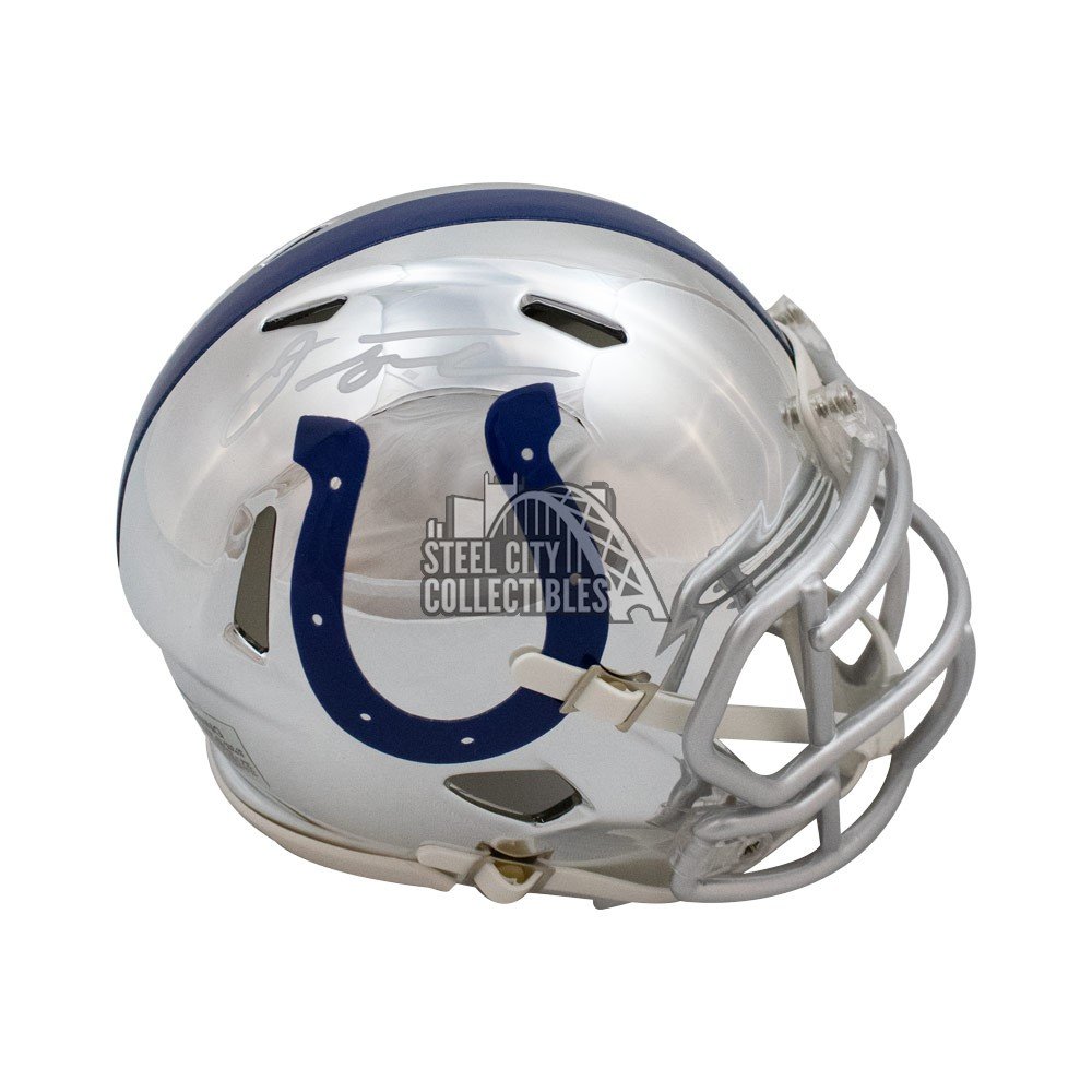 Jonathan Taylor Autographed Indianapolis Colts Chrome Mini Football ...