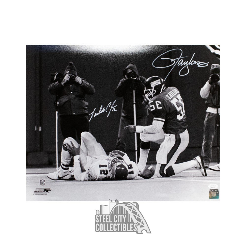 Randall Cunningham Lawrence Taylor Autographed 16x20 Photo - JSA COA ...