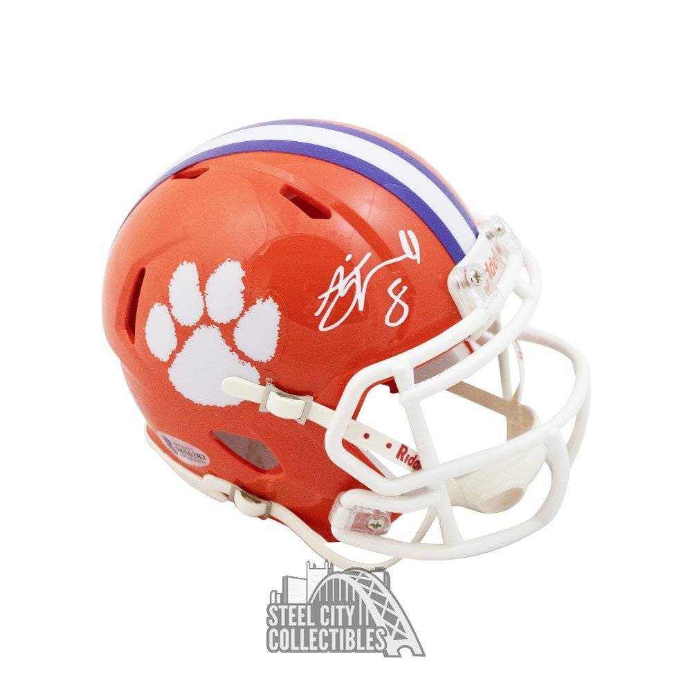 AJ Terrell Autographed Clemson Speed Mini Football Helmet - BAS COA ...