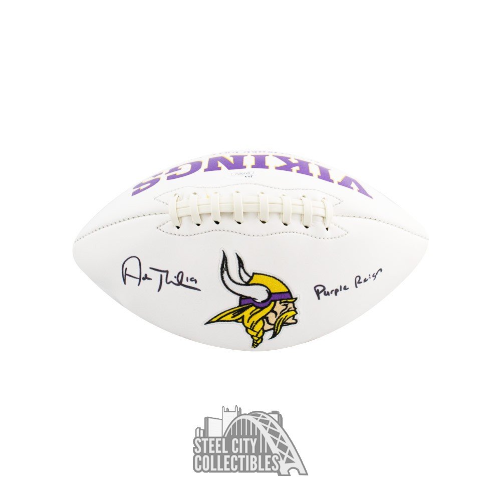 Adam Thielen Purple Reign Autographed Minnesota Vikings Football - JSA ...