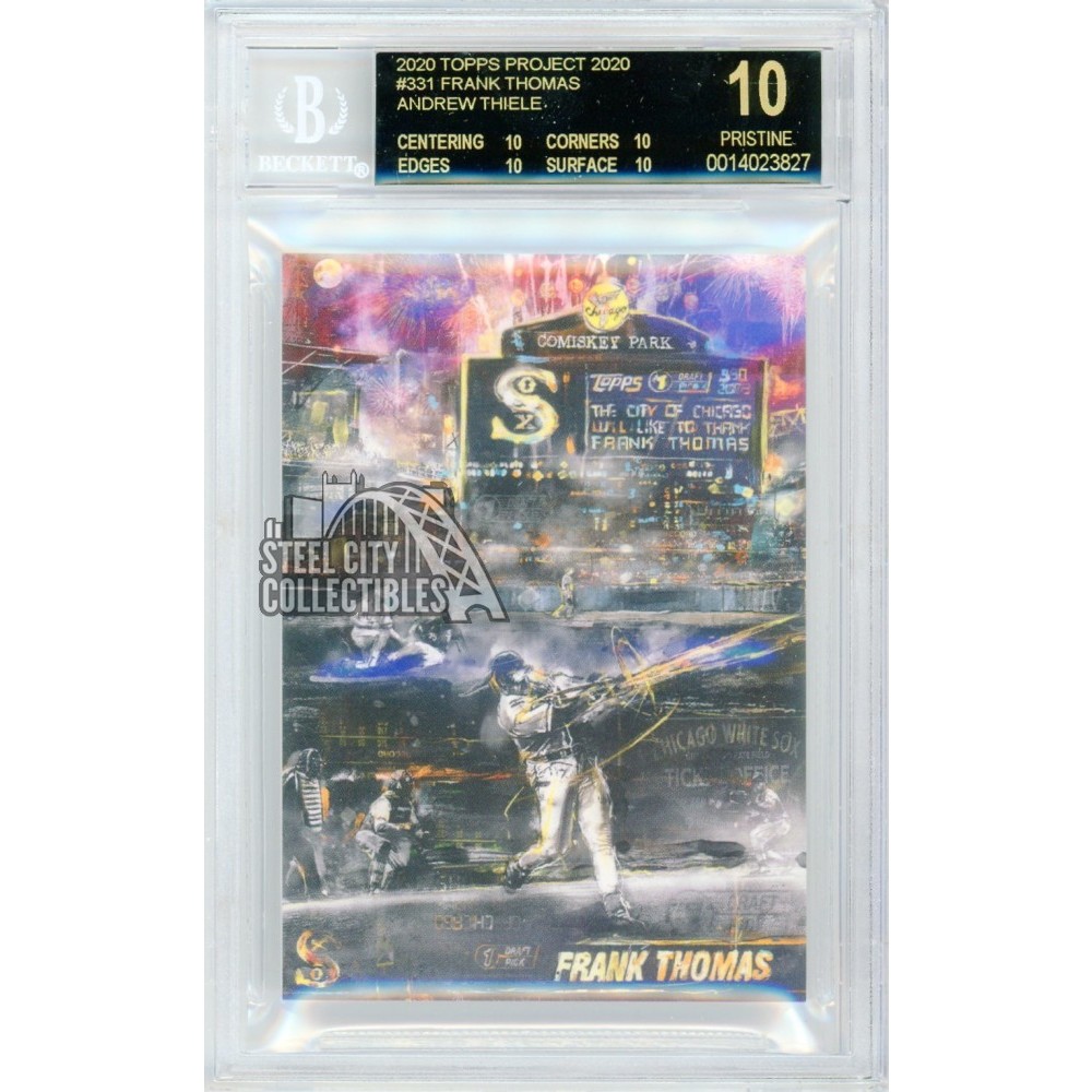 Frank Thomas Topps Project 2020 #331 1990 Topps by Andrew Thiele BGS 10 ...