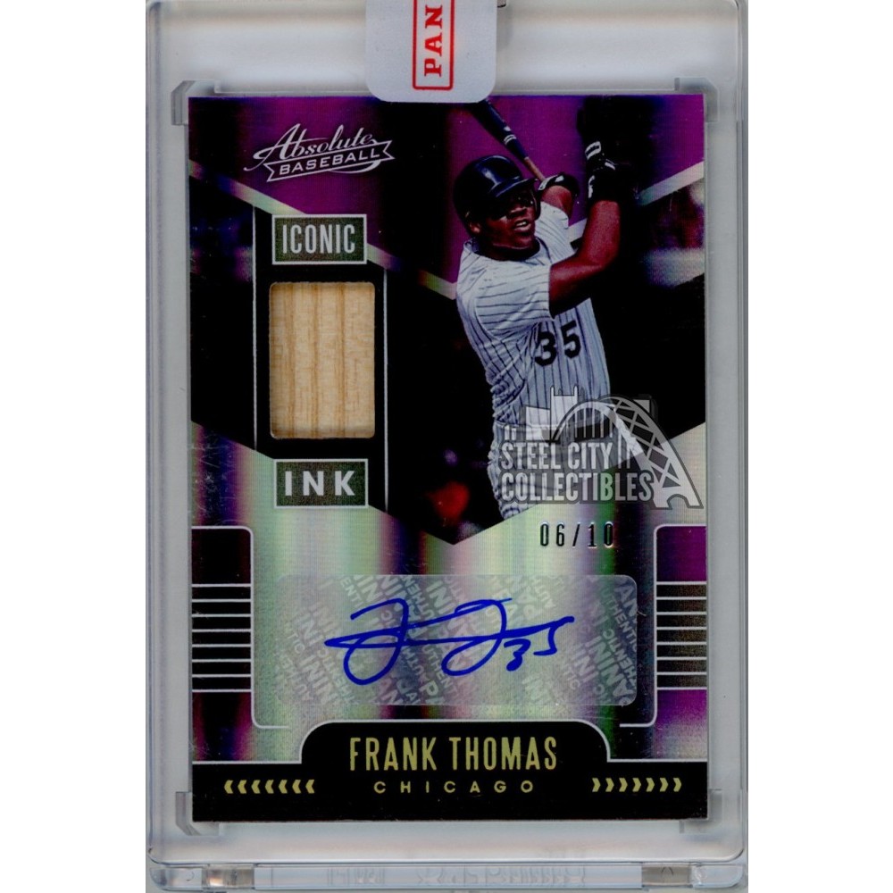 Frank Thomas 2020 Panini Absolute Iconic Ink Autograph Bat Card #IIM-FT ...