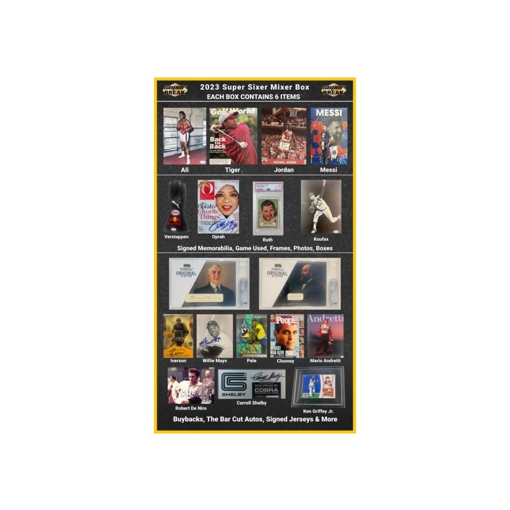 2023 Super Break Super Sixer Mixer Box Random 2-Hit Group Break #3 - Steve | Steel City Collectibles