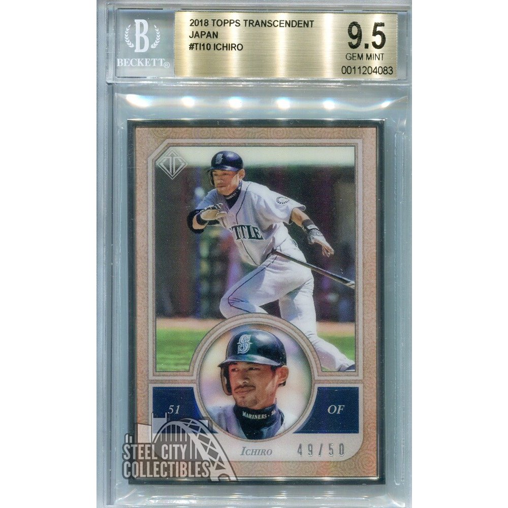 Ichiro 2018 Topps Transcendent Japan Framed Card 49/50 (T-I10) - BGS 9. ...