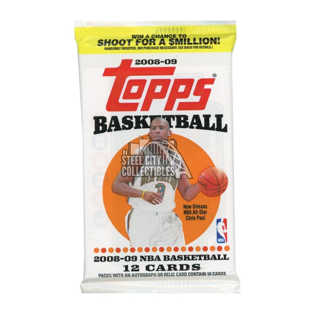 2008-09 Topps Basketball 12 card Retail Pack | Steel City Collectibles