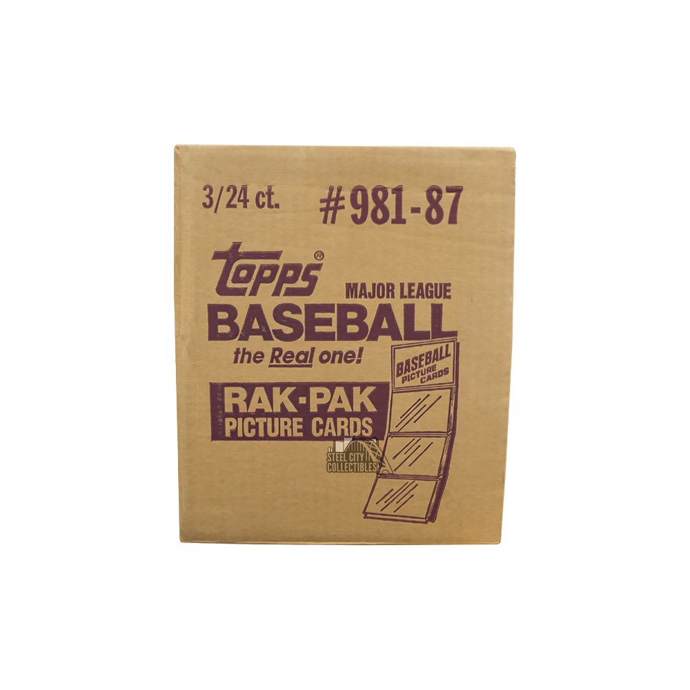 1987 Topps Baseball Rack Pack 3 Box Case | Steel City Collectibles