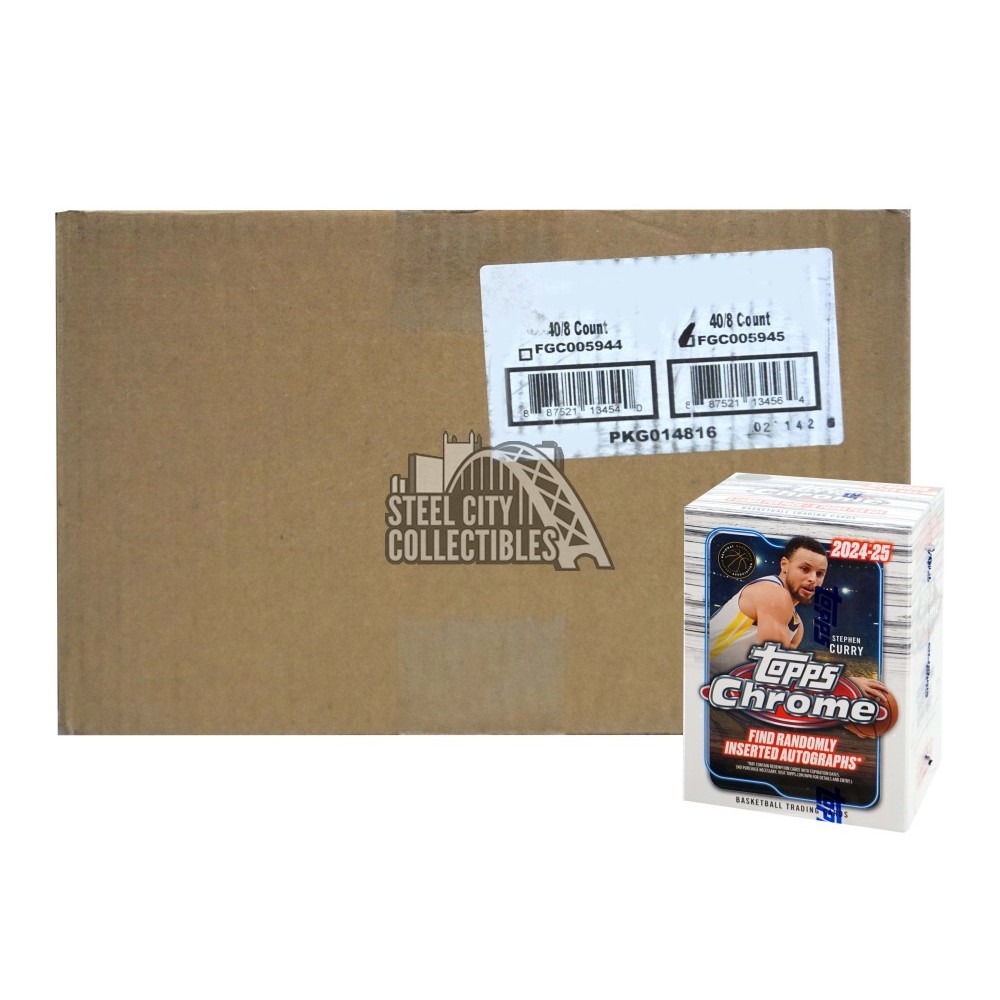 2024-25 Topps Chrome Basketball Blaster 40-Box Case | Steel City ...