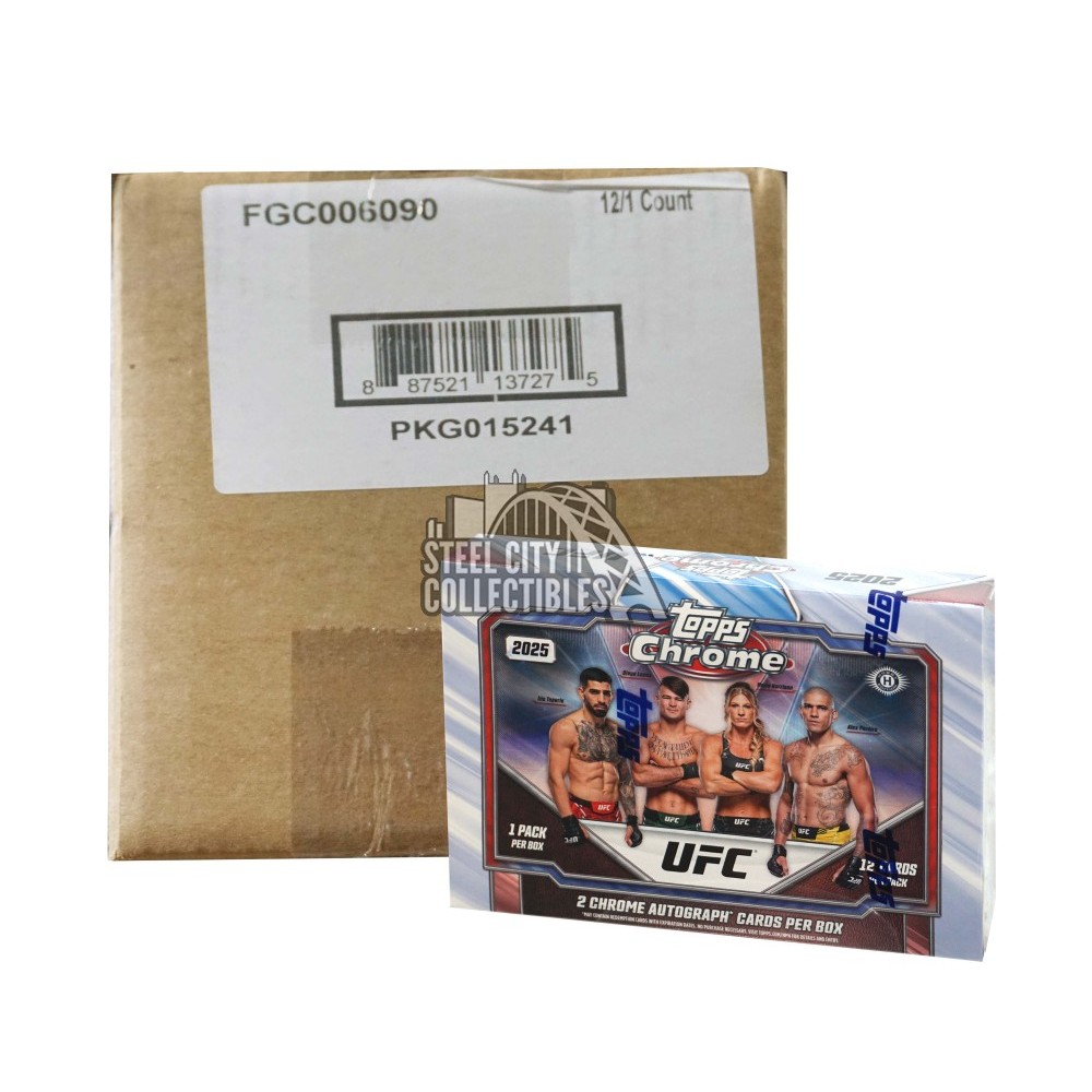 2025 Topps Chrome UFC Breaker's Delight 12-Box Case | Steel City ...