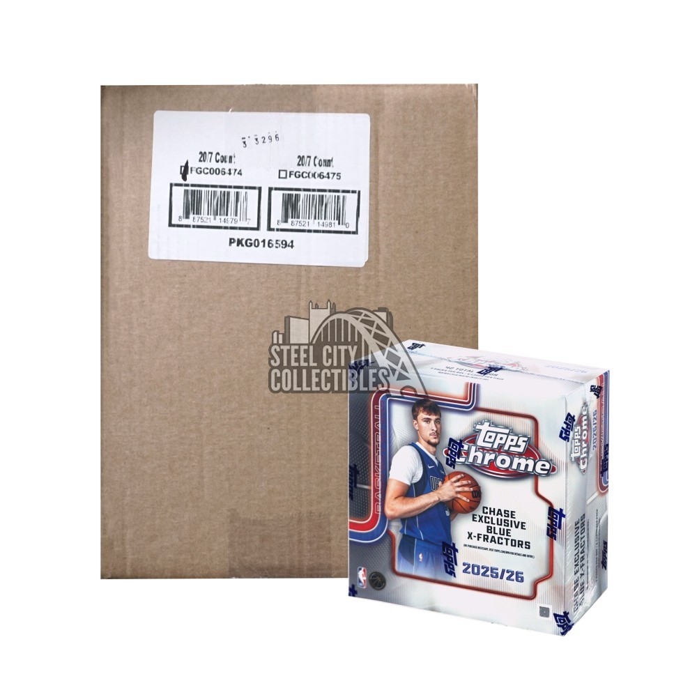 2025-26 Topps Chrome Basketball Mega 20-Box Case | Steel City Collectibles