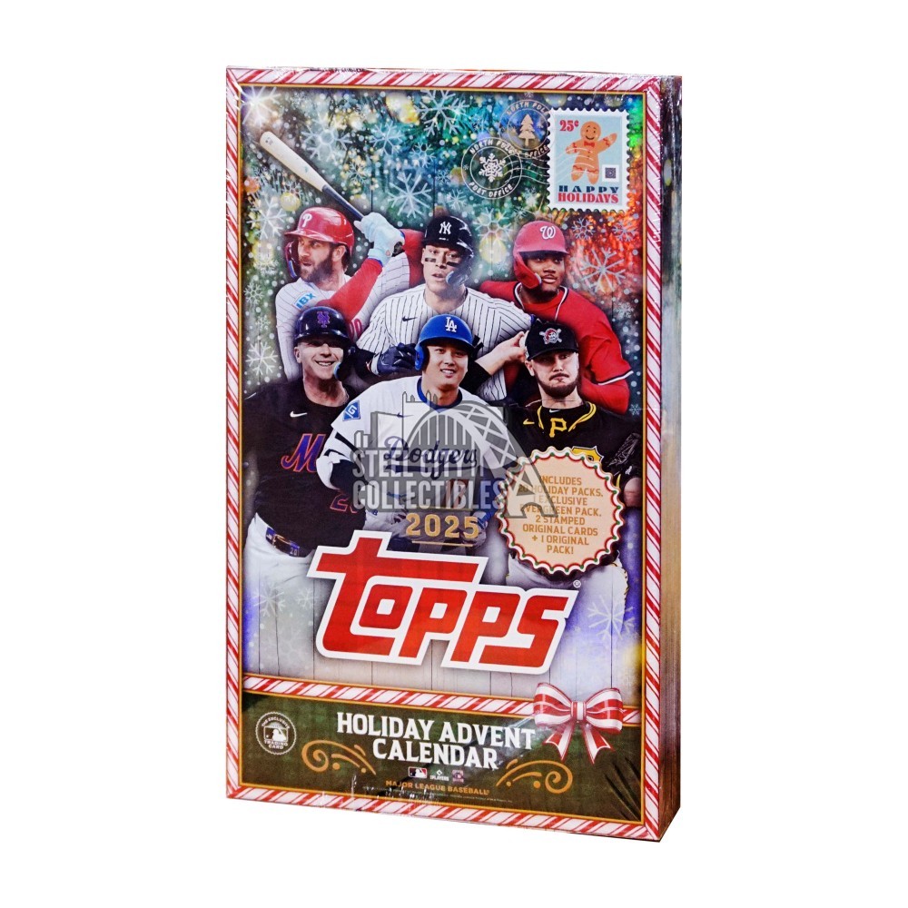 2025 Topps Holiday Baseball Advent Calendar Box | Steel City Collectibles