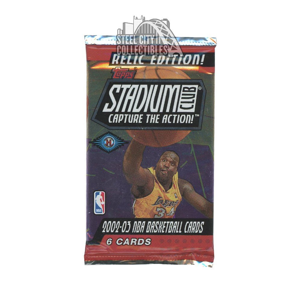 2002-03 Topps Stadium Club Basketball Relic Edition Hobby Pack | Steel ...