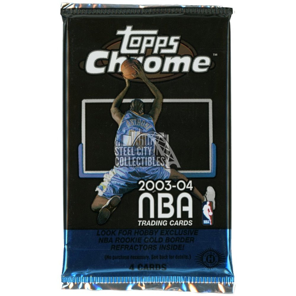 2003-04 Topps Chrome Basketball Hobby Pack | Steel City Collectibles