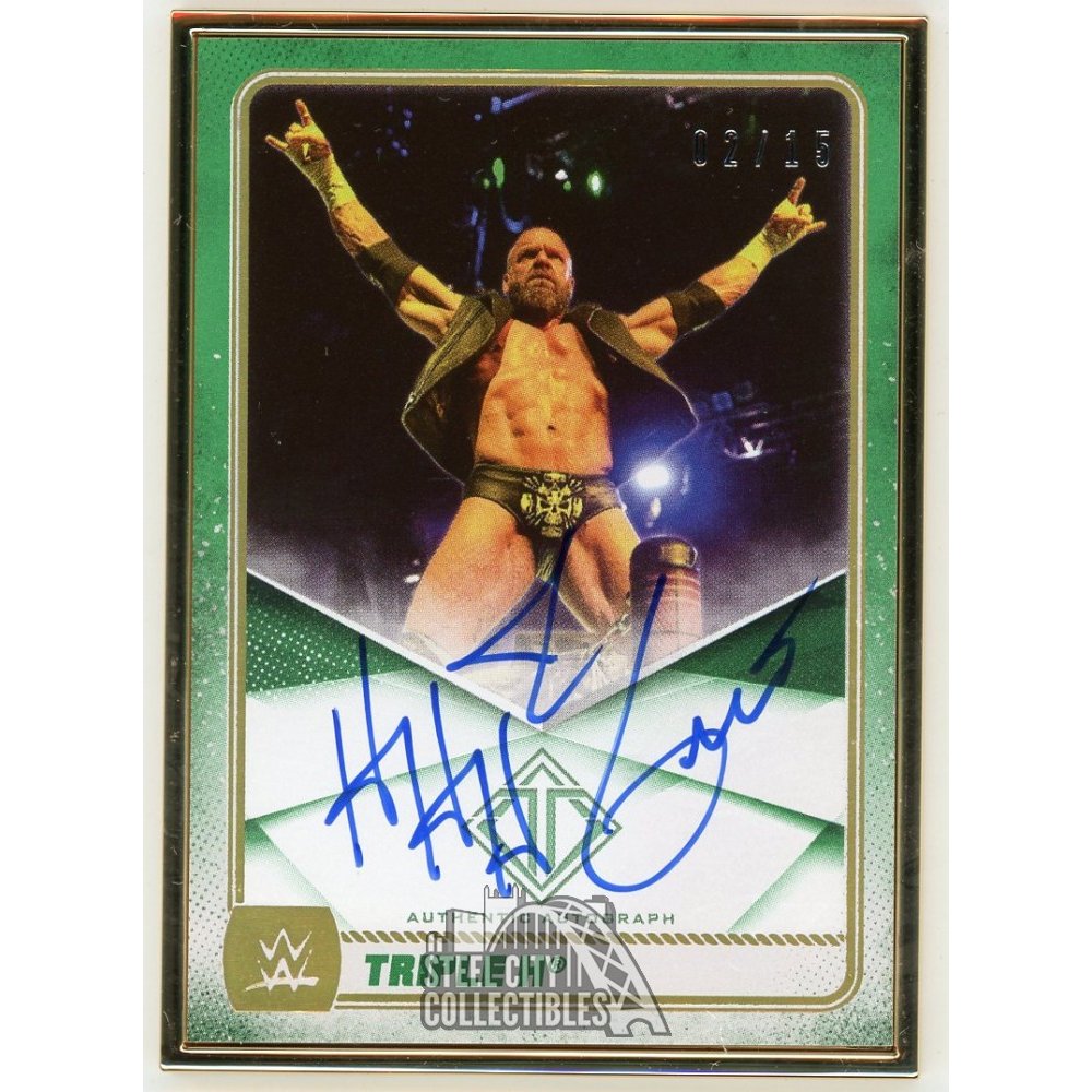 Triple H 2020 Topps Transcendent WWE Autographed Card 02/15 | Steel ...