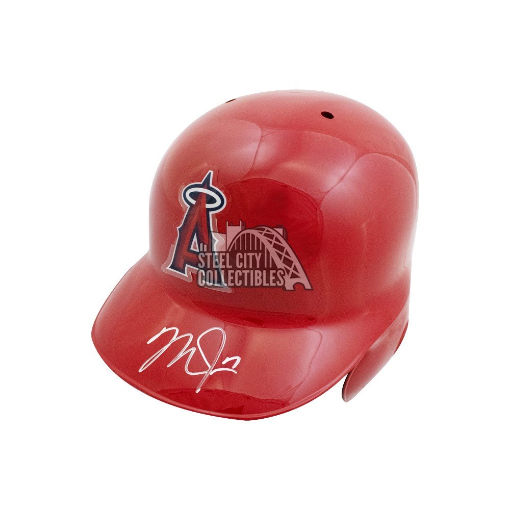 Mike Trout Autographed Los Angeles Angels Batting Helmet - MLB Hologram ...