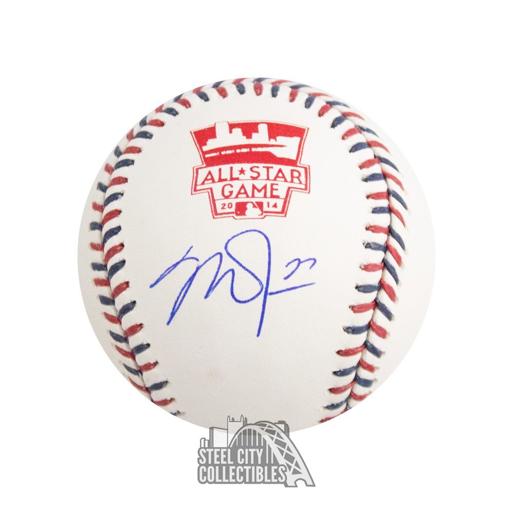 Mike Trout Autographed All Star Game Baseball - MLB Hologram | Steel ...