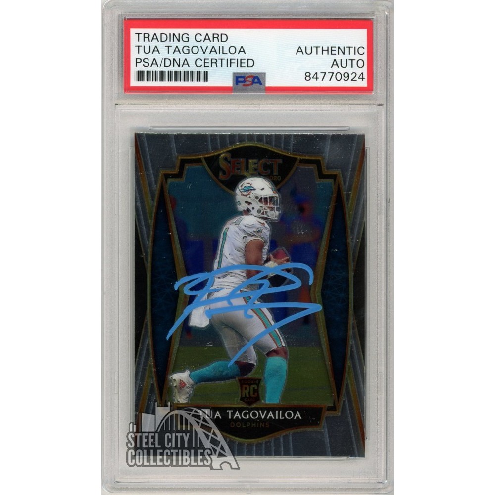 Tua Tagovailoa 2020 Panini Select Premier Level Autograph RC Card #145 ...