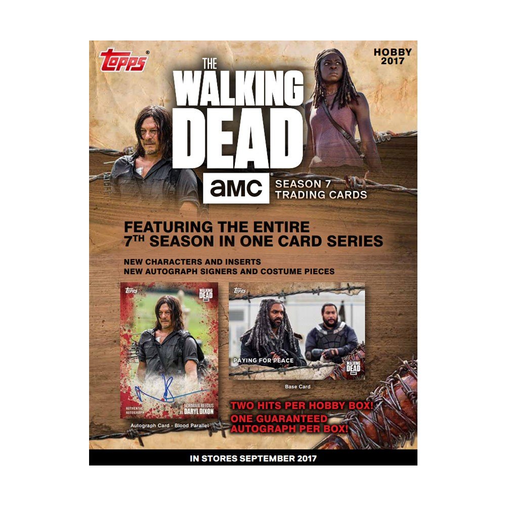 2017 Topps The Walking Dead Season 7 Hobby 8-Box Case | Steel City ...