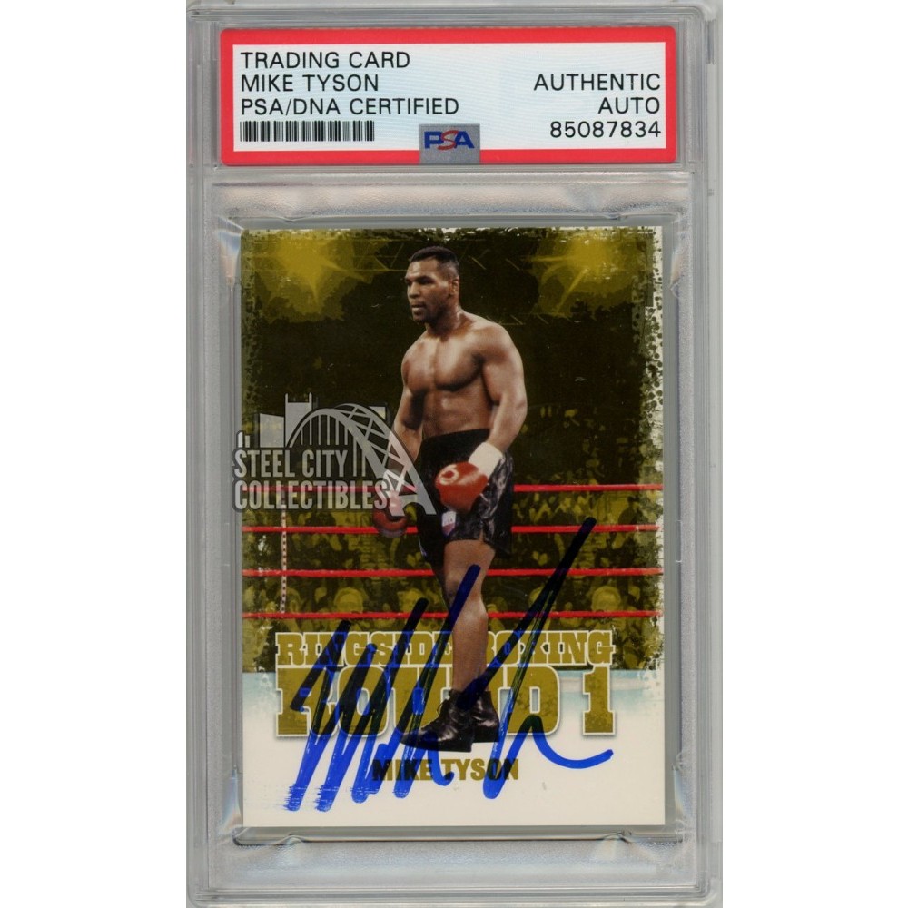 Mike Tyson 2010 Sport Kings Ringside Boxing Round 1 Gold Autograph Card ...