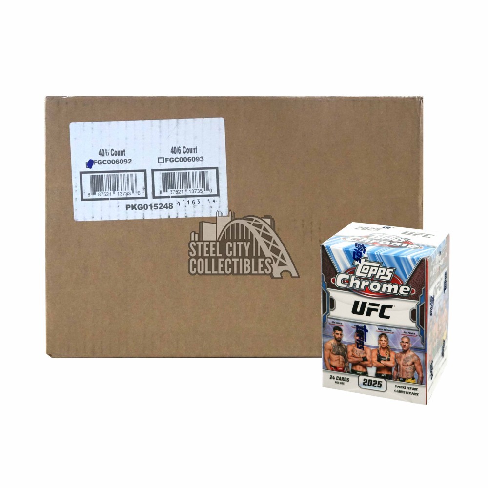 2025 Topps Chrome UFC Blaster 40-Box Case | Steel City Collectibles