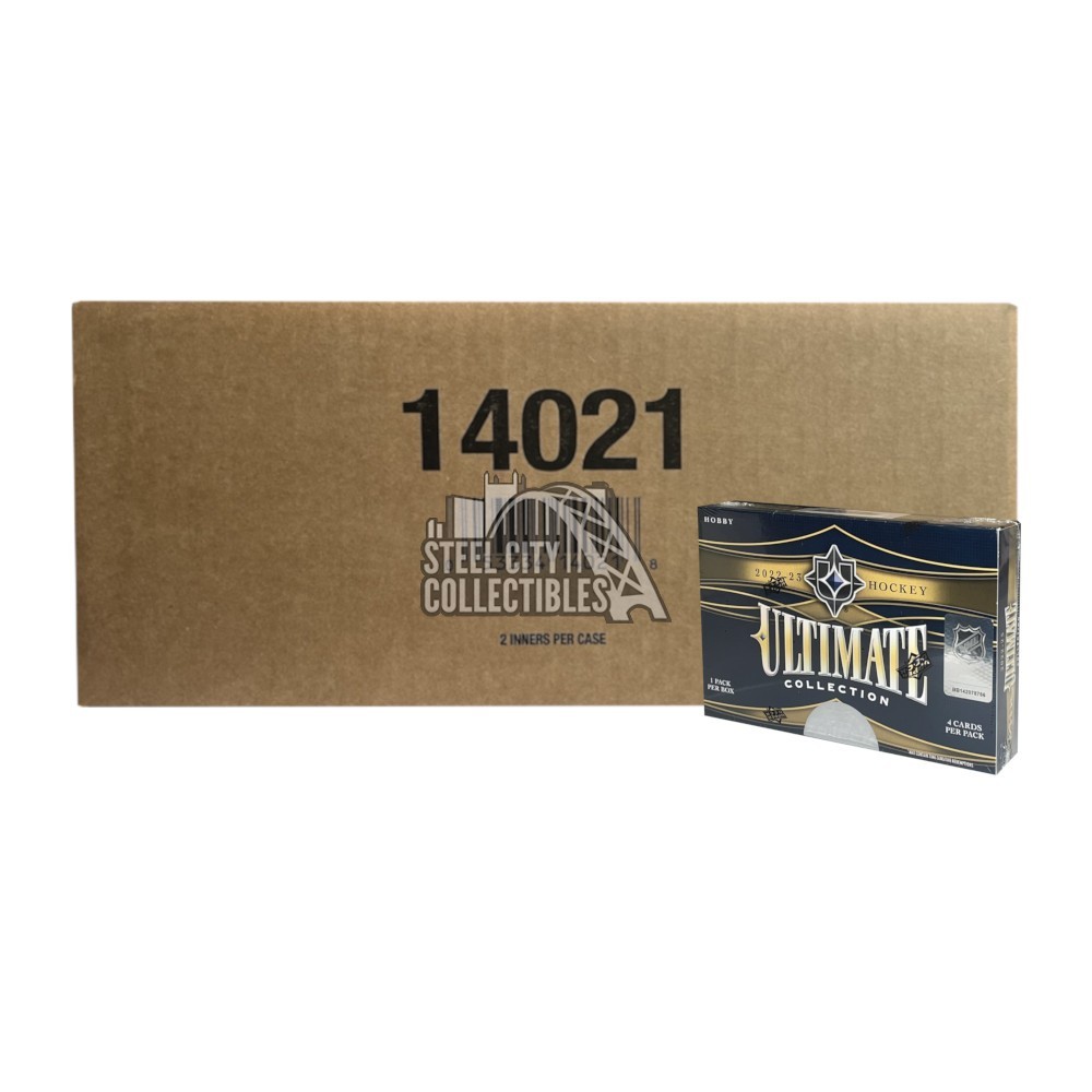 2022-23 Upper Deck Ultimate Collection Hockey Hobby 16-Box Case | Steel ...