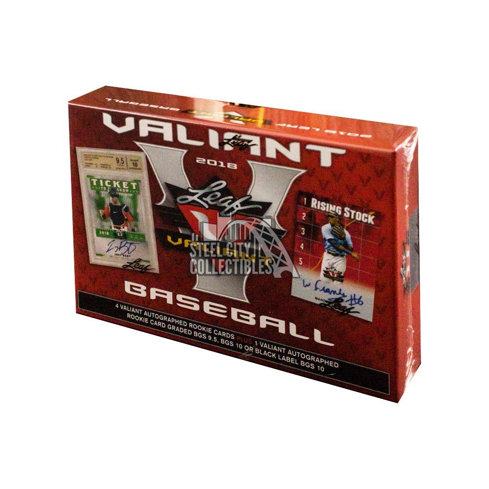 2018 Leaf Valiant Baseball Hobby Box | Steel City Collectibles