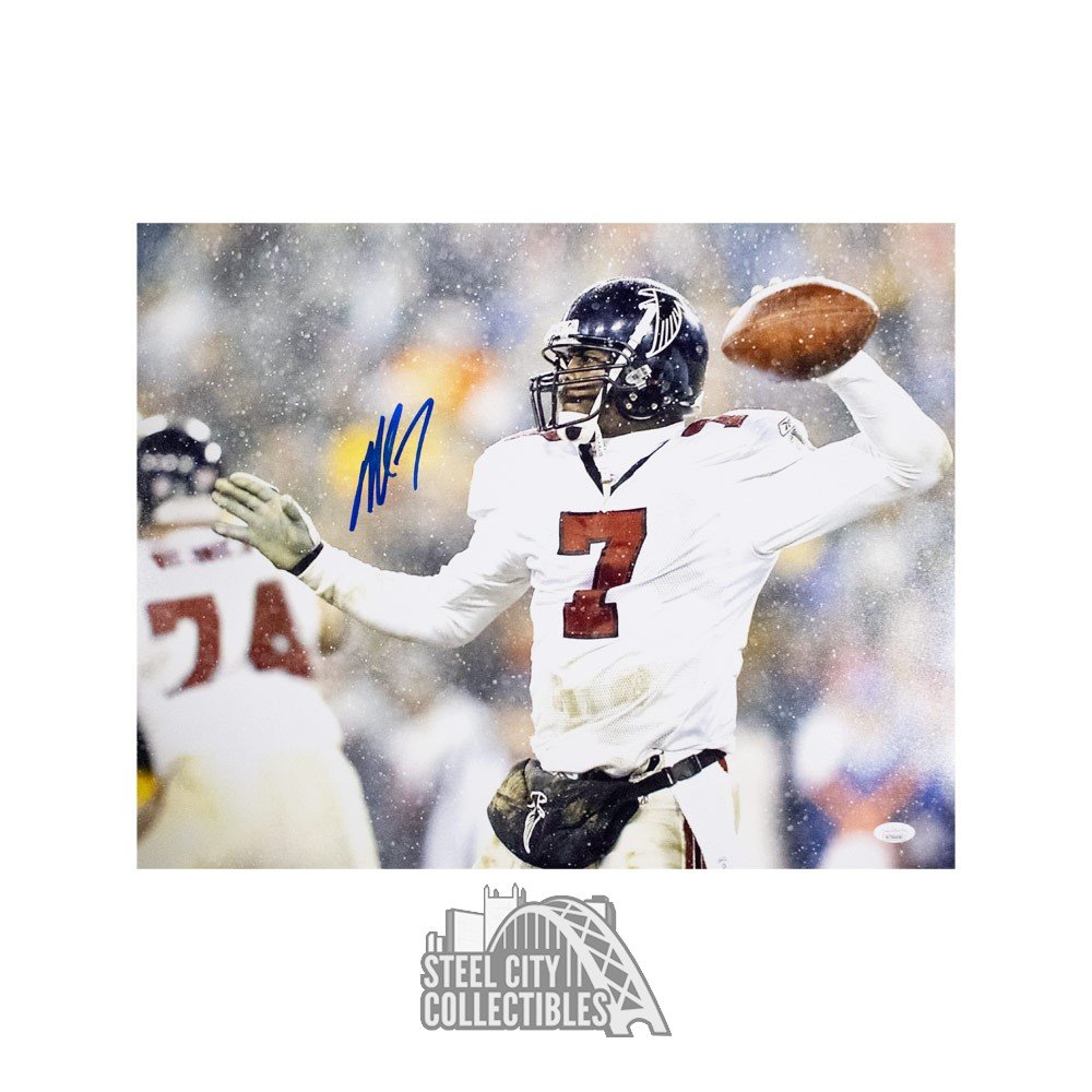 Michael Vick Autographed Atlanta Falcons 16x20 Photo - JSA COA | Steel ...