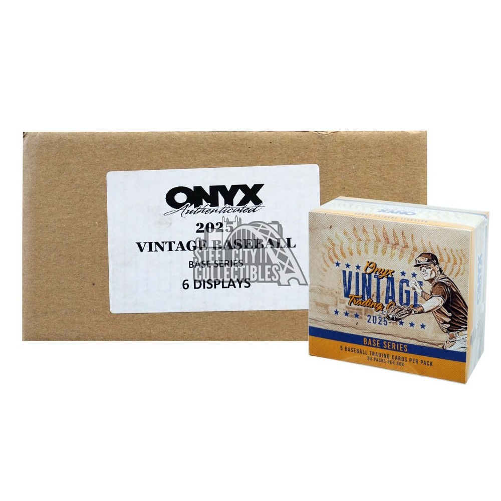 2025 Onyx Vintage Baseball Hobby 6-Box Case | Steel City Collectibles