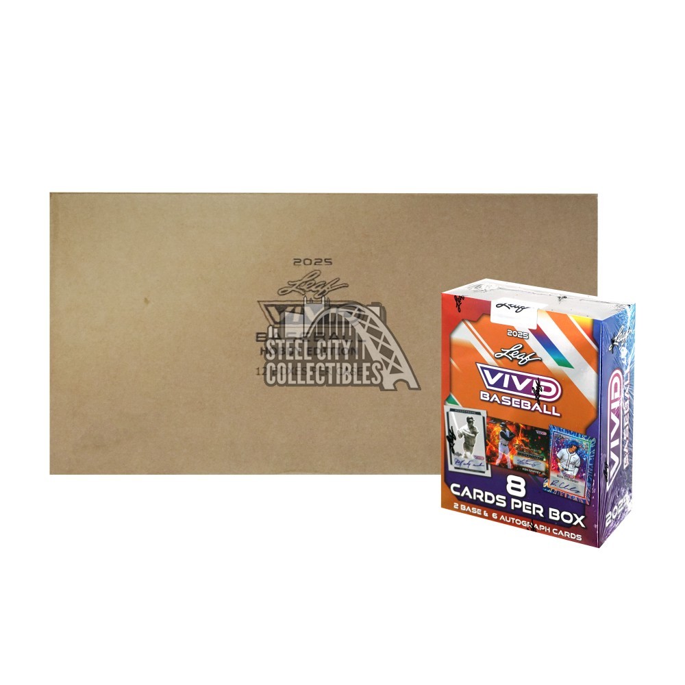 2025 Leaf Vivid Baseball Hobby 12-Box Case | Steel City Collectibles