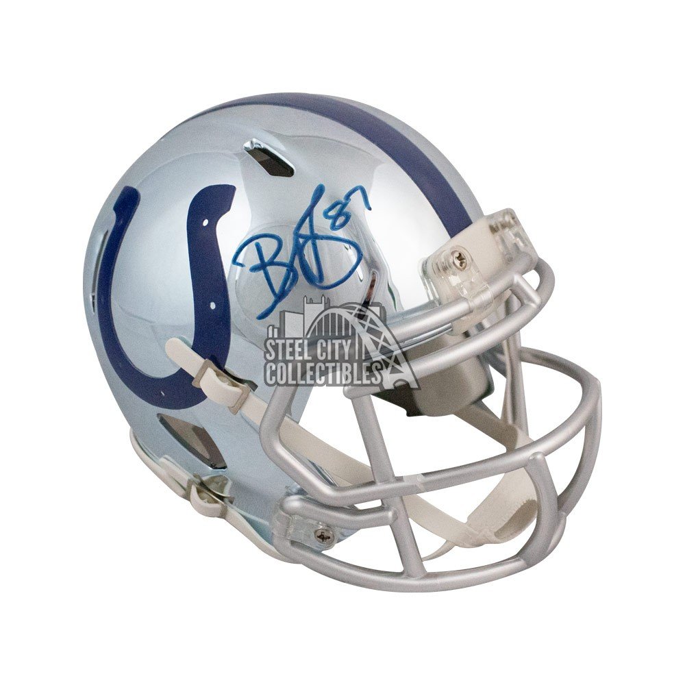 Reggie Wayne Autographed Indianapolis Colts Chrome Mini Football Helmet ...