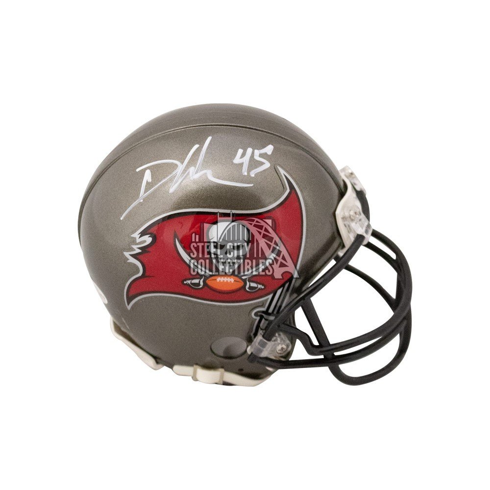 Devin White Autographed Tampa Bay Buccaneers Mini Football Helmet - BAS ...