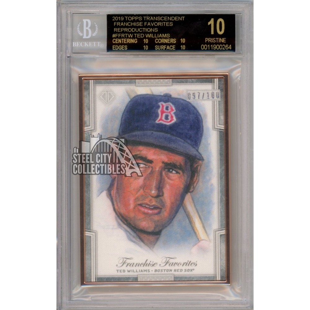Ted Williams 2019 Topps Transcendent Franchise Favorites Card 097/100 ...