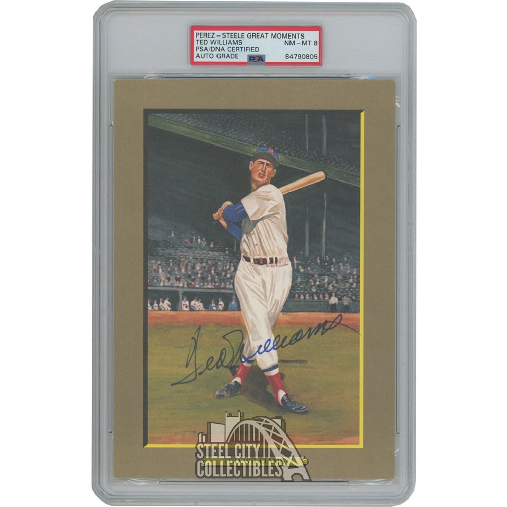 Ted Williams Autographed Perez-Steele Great Moments Auto Grade PSA/DNA ...