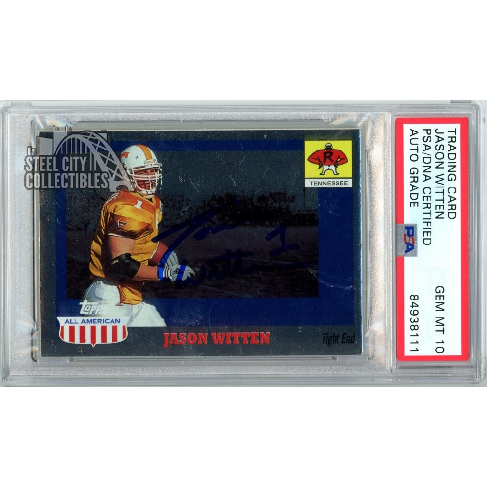 Jason Witten 2003 Topps All American Foil Autograph Rookie Card #125 ...