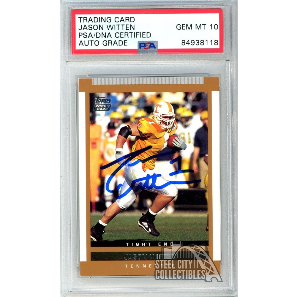Jason Witten 2003 Topps Draft Autograph Rookie Card #127 PSA/DNA 10 ...
