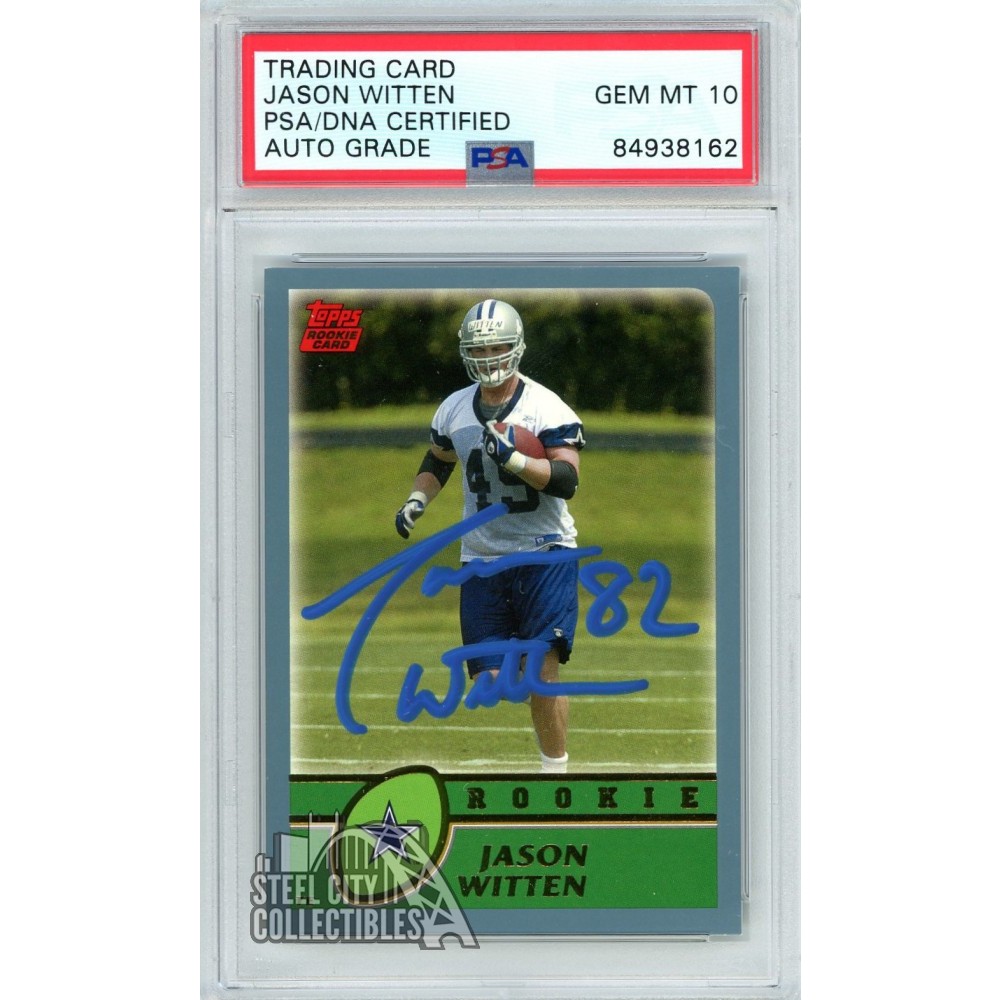 Jason Witten 2003 Topps Autograph Rookie Card #372 PSA/DNA 10 (Light ...