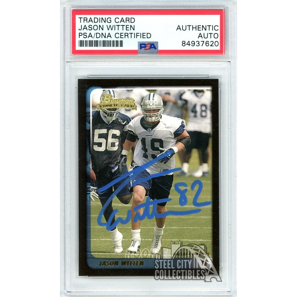 Jason Witten 2003 Bowman Autograph Rookie Card #243 PSA/DNA (Light Blue ...