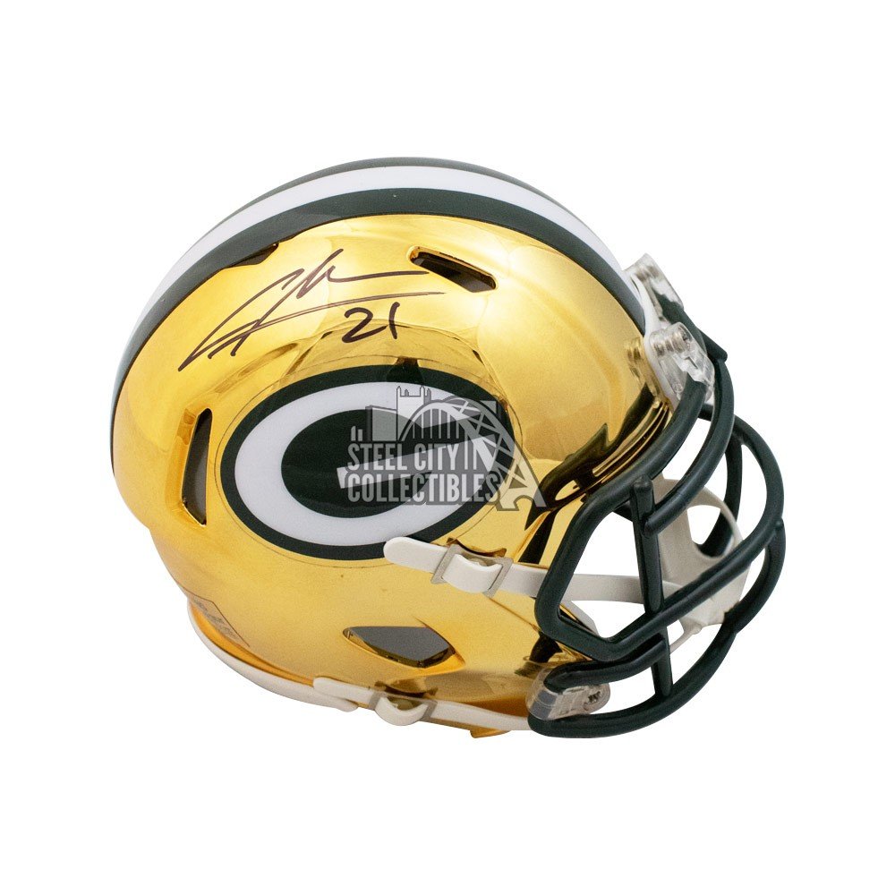Charles Woodson Autographed Green Bay Packers Chrome Mini Football ...