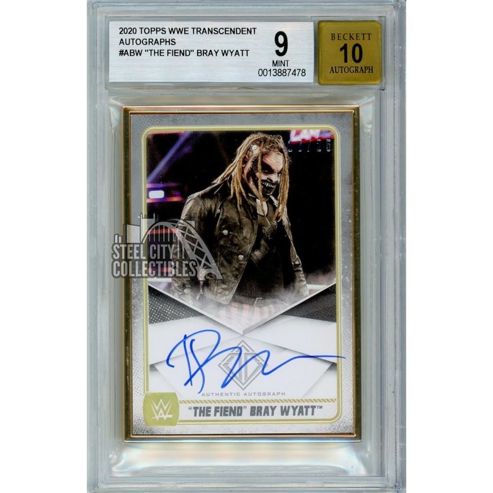 "The Fiend" Bray Wyatt 2020 Topps Transcendent WWE Autograph Card 16/25 ...