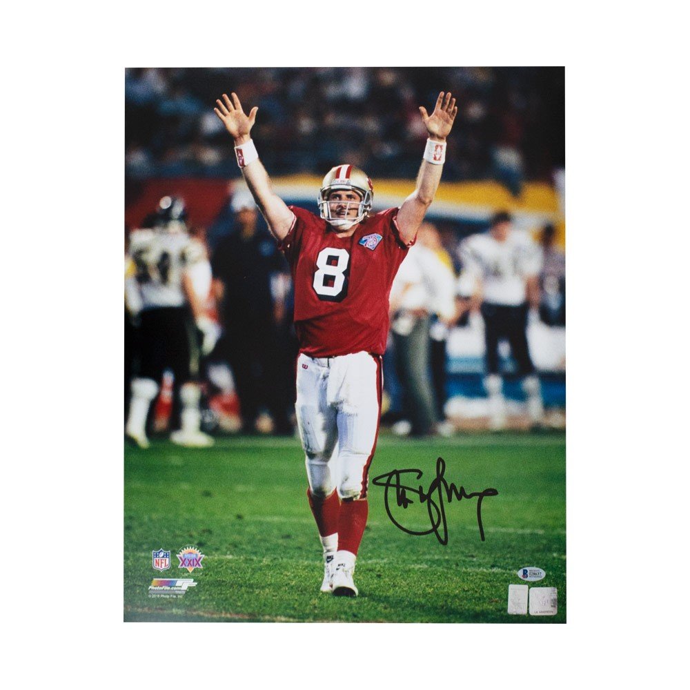 Steve Young Autographed San Francisco 49ers 16x20 Photo - BAS COA (Arms ...