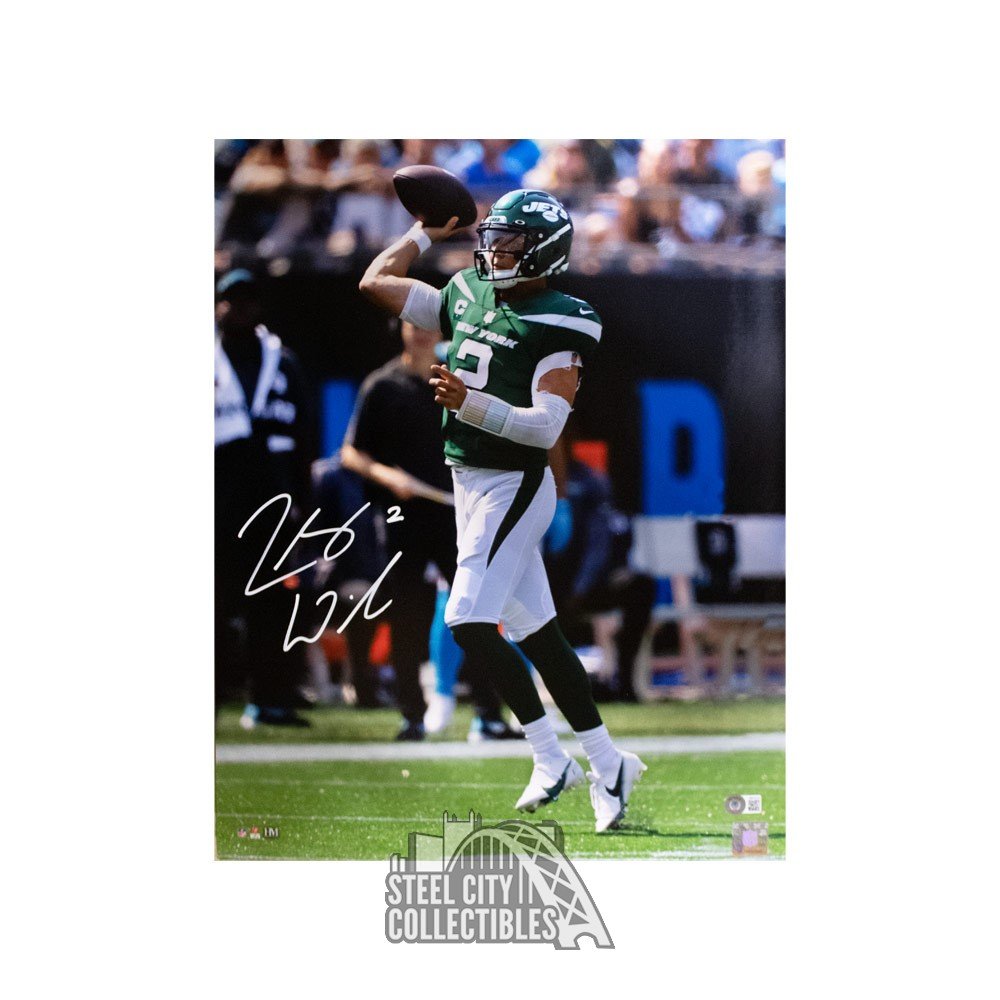 Zach Wilson Autographed New York Jets 16x20 Photo - BAS | Steel City ...