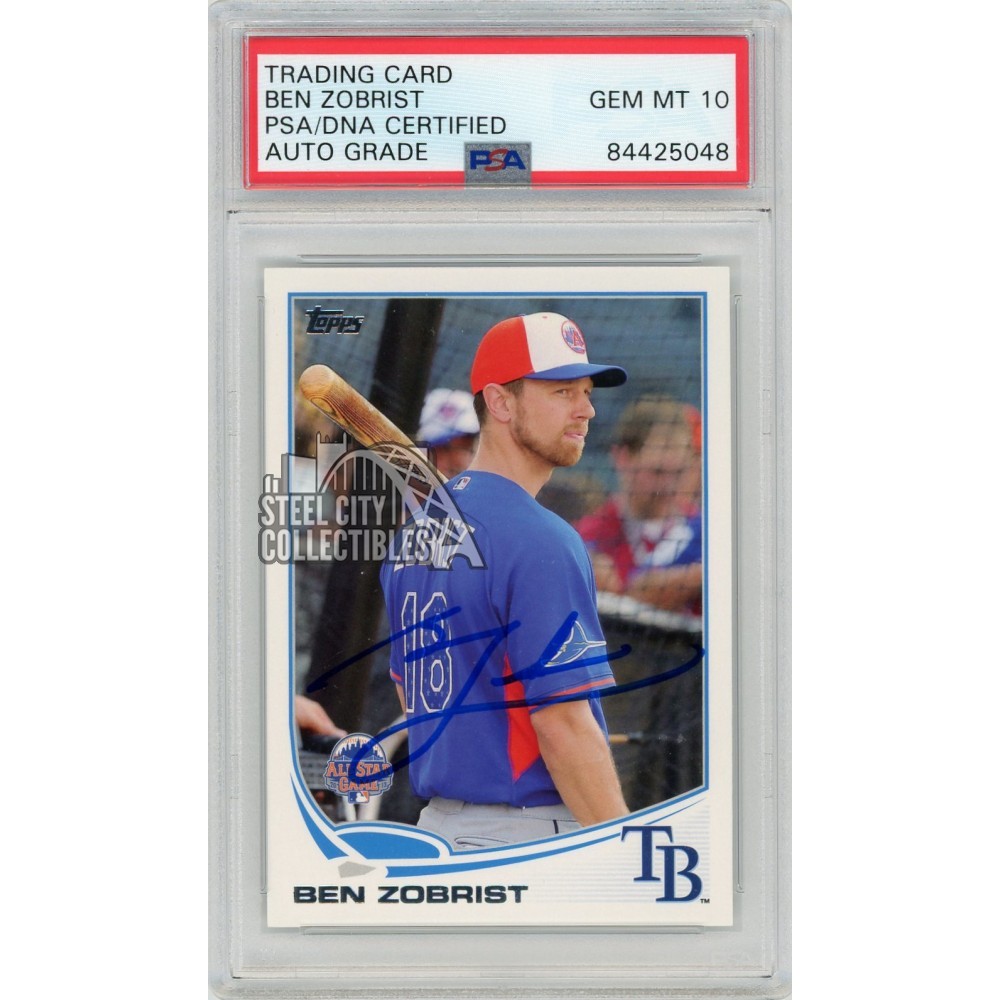 Ben Zobrist 2013 Topps Update Autographed Card #US148- PSA/DNA 10 ...