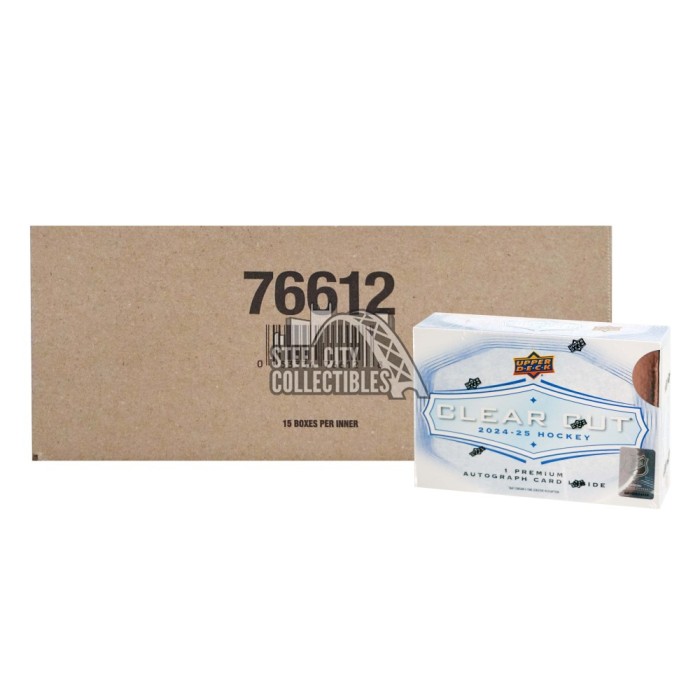 2024-25 Upper Deck Clear Cut Hockey Hobby 15-Box Case | Steel City ...
