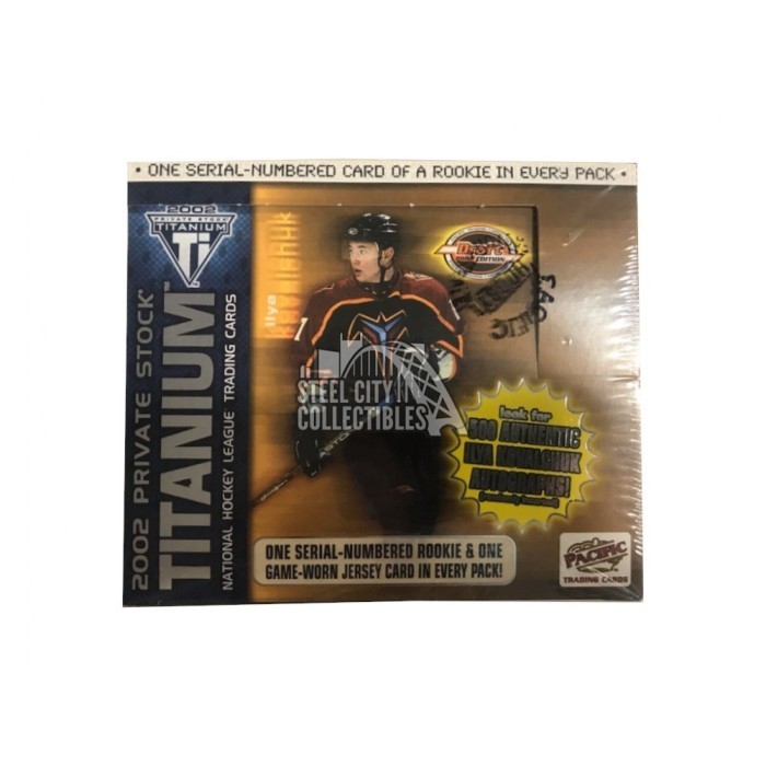 2001-02 Pacific Private Stock Titanium Draft Day Hockey Hobby Box ...
