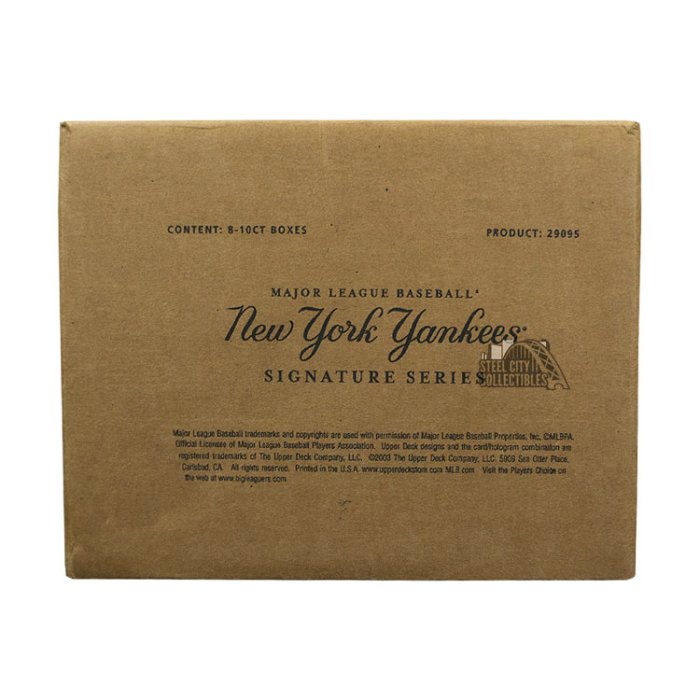 2003 Upper Deck Yankees Signatures Baseball Hobby 8-Box Case | Steel ...