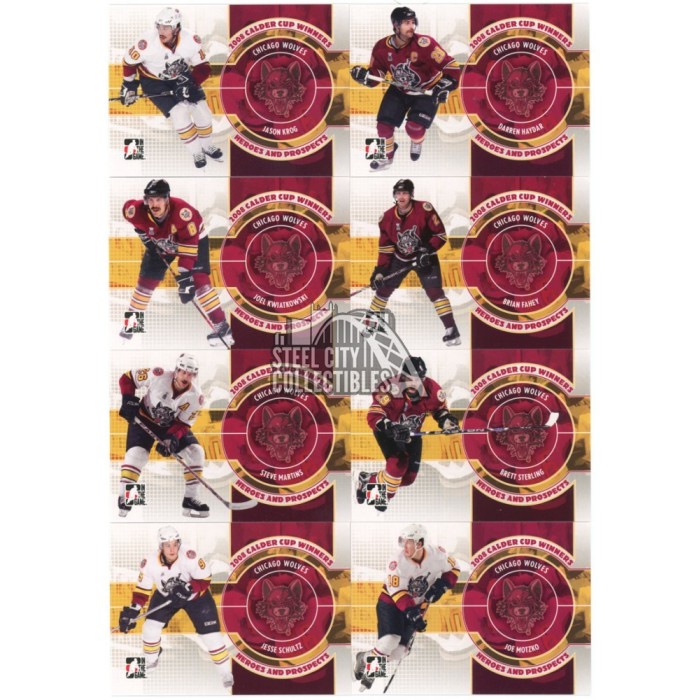 2008-09 In The Game Heroes & Prospects Hockey Calder Cup Winners 13 ...